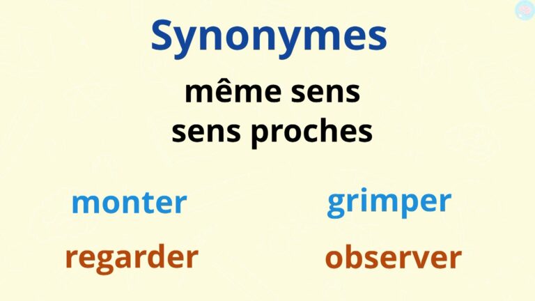Les synonymes CM1 CM2, c'est quoi ? - Maître Lucas Les synonymes CM1 CM2, c'est quoi ? - Maître Lucas